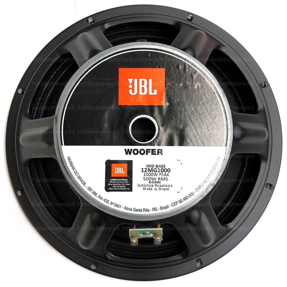 JBL 12MG1000-8R 500-Watts RMS 8-ohm Woofer Midrange Speaker – Hot Beat ...