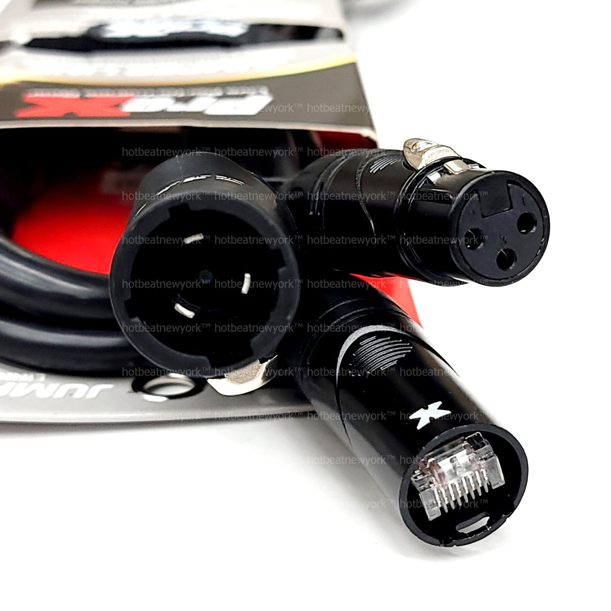 ProX 12AWG Jumper Power CAT6 XLR TR1 Link Cable 3:3 Wire 3ft XC-TR112 ...