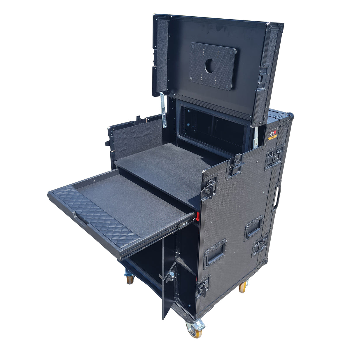 XZF-AVPRO4U12UBLK Mobile AV Broadcasting Streaming Recording Studio Wo ...