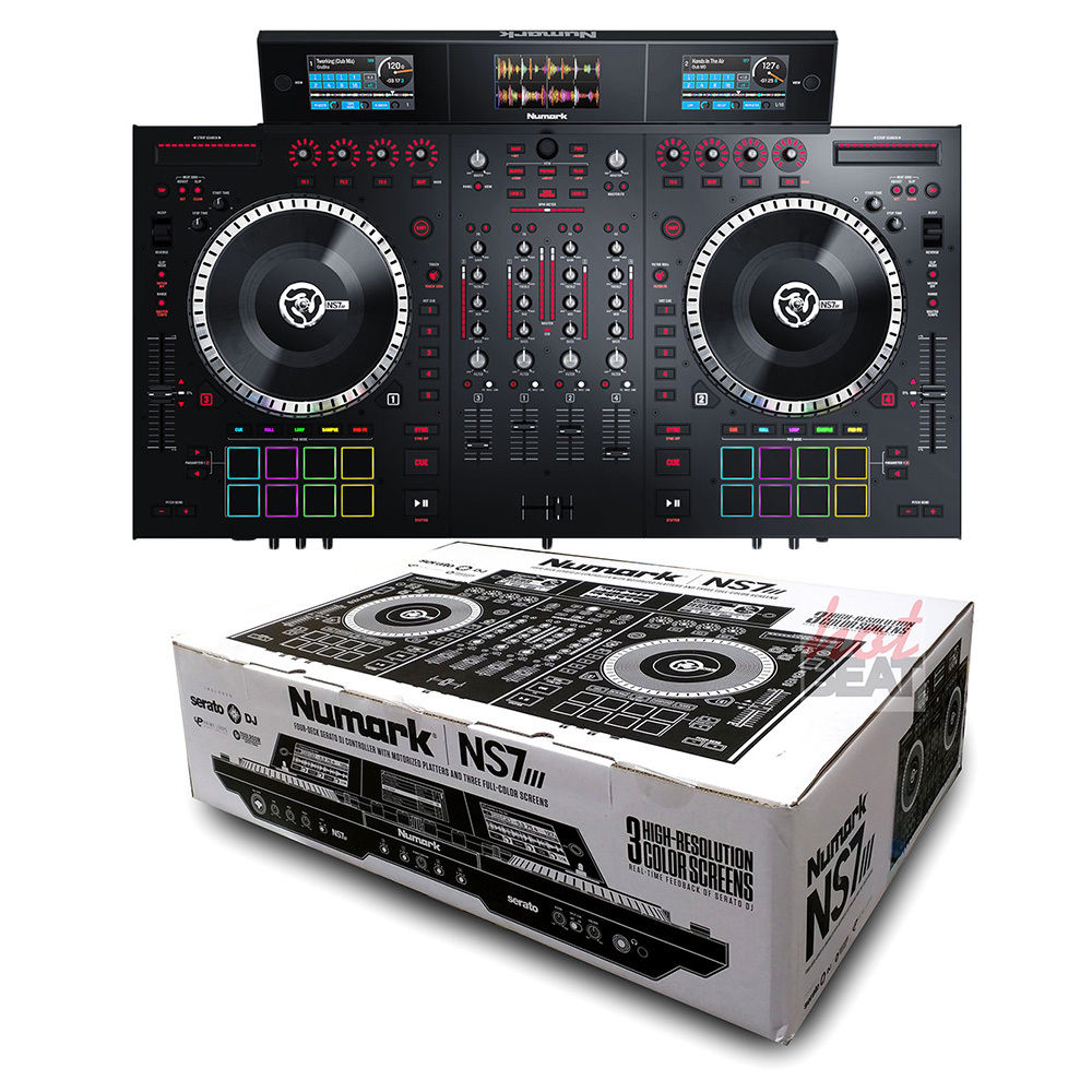 Numark NS7 III 4-Channel Motorized Serato DJ Controller NS73 NS7iii 88 ...