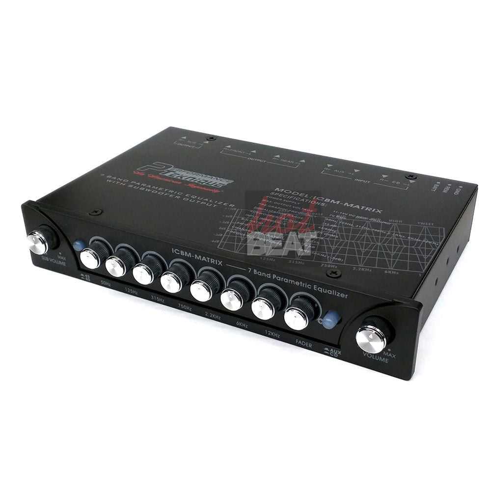 Performance Teknique ICBMMATRIX 7 Band Parametric Equalizer EQ w/ Sub ...