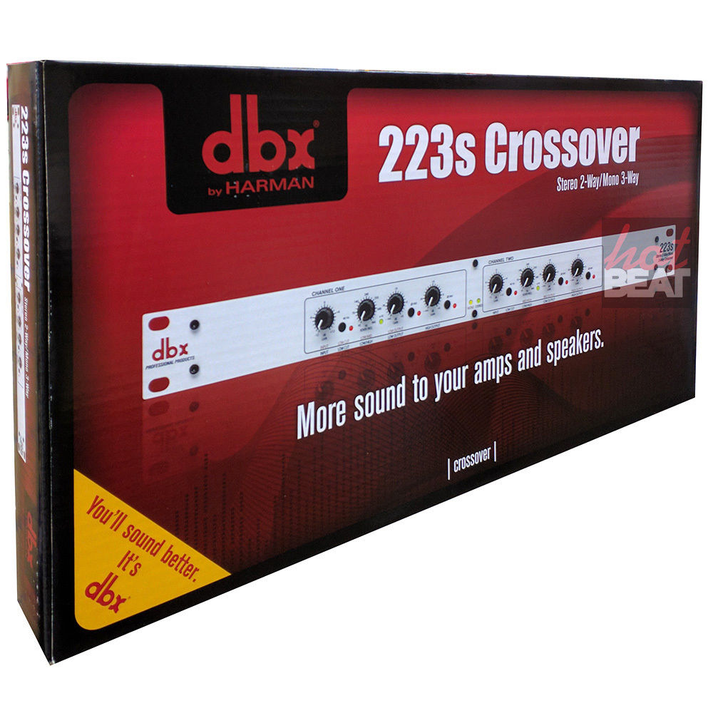 DBX 223s Stereo 2-way Mono 3-Way Crossover 691991401251 FAST GROUND SH ...