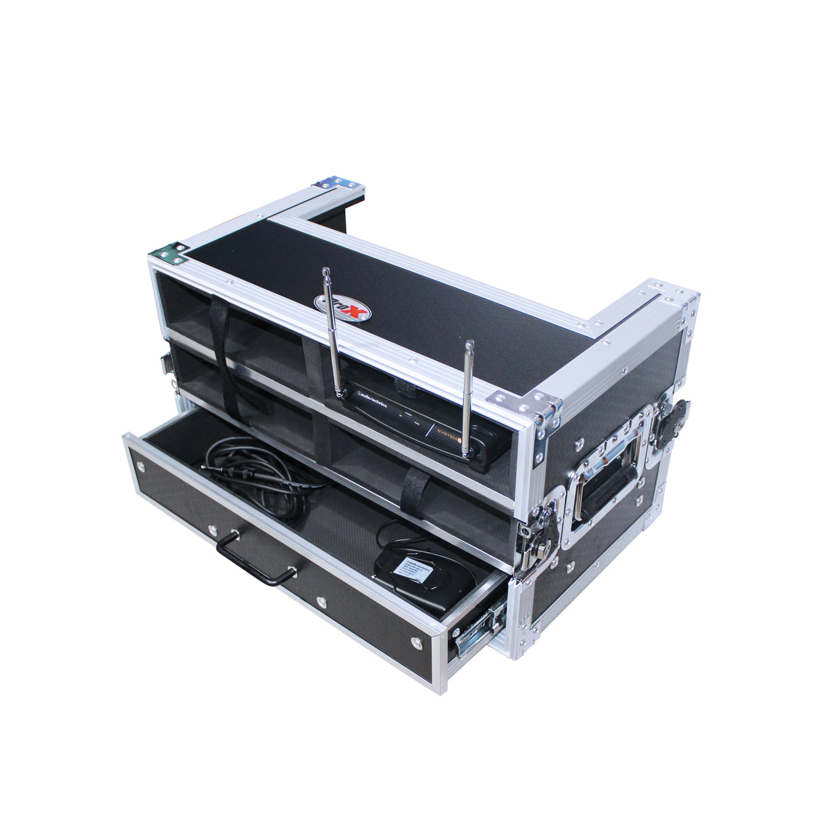 ProX XS-4WM2DR Wireless Microphone Case for 4 Units & Handheld Storage ...