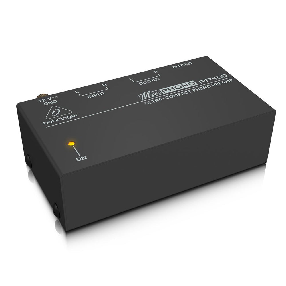 Behringer MICROPHONO PP400 Ultra-Compact Phono Preamp – Hot Beat ...