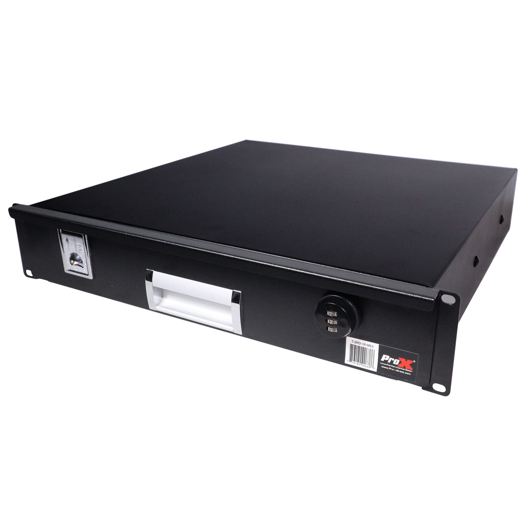 ProX T 2RD 18 MK3 2U Rack Space 18 Depth Rack Mount Drawer For Audio ProX T 2RD 18 MK3 2U Rack Space 18 Depth Rack Mount Drawer For Audio