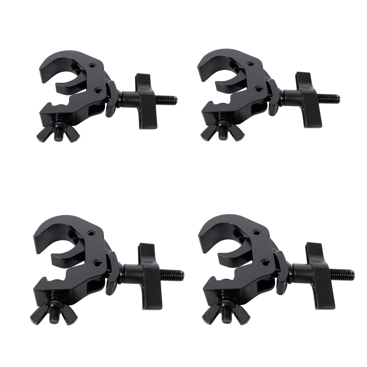 ProX T-C12H-BLKX4 Set of 4 Aluminum Self-Locking M10 Clamp with Big Wi ...