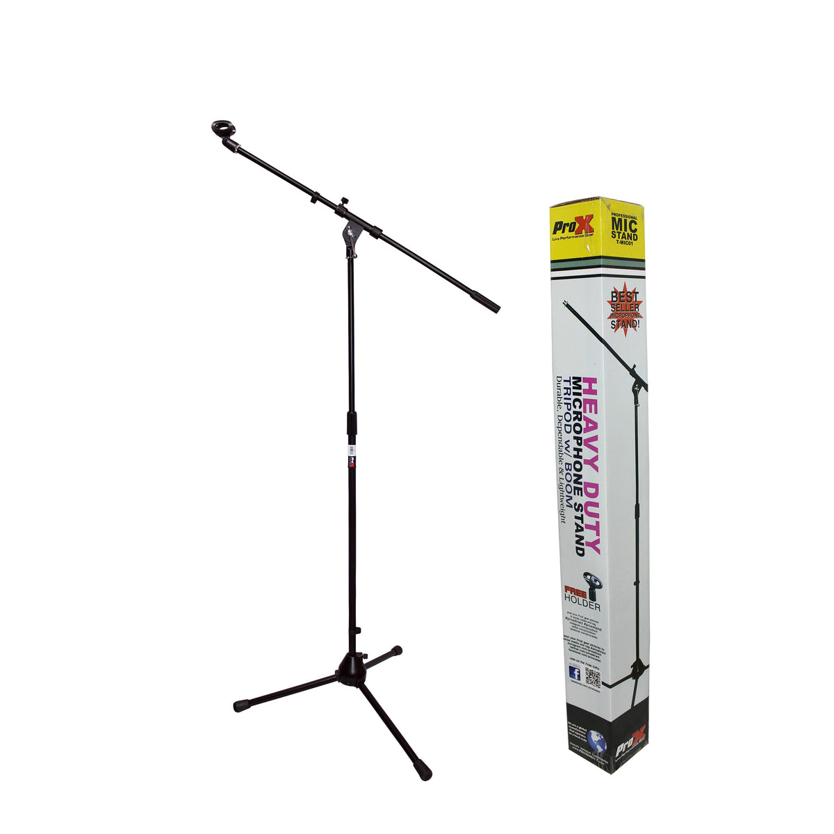 ProX T-MIC01 Tripod Microphone Stand with Boom – Hot Beat Electronics