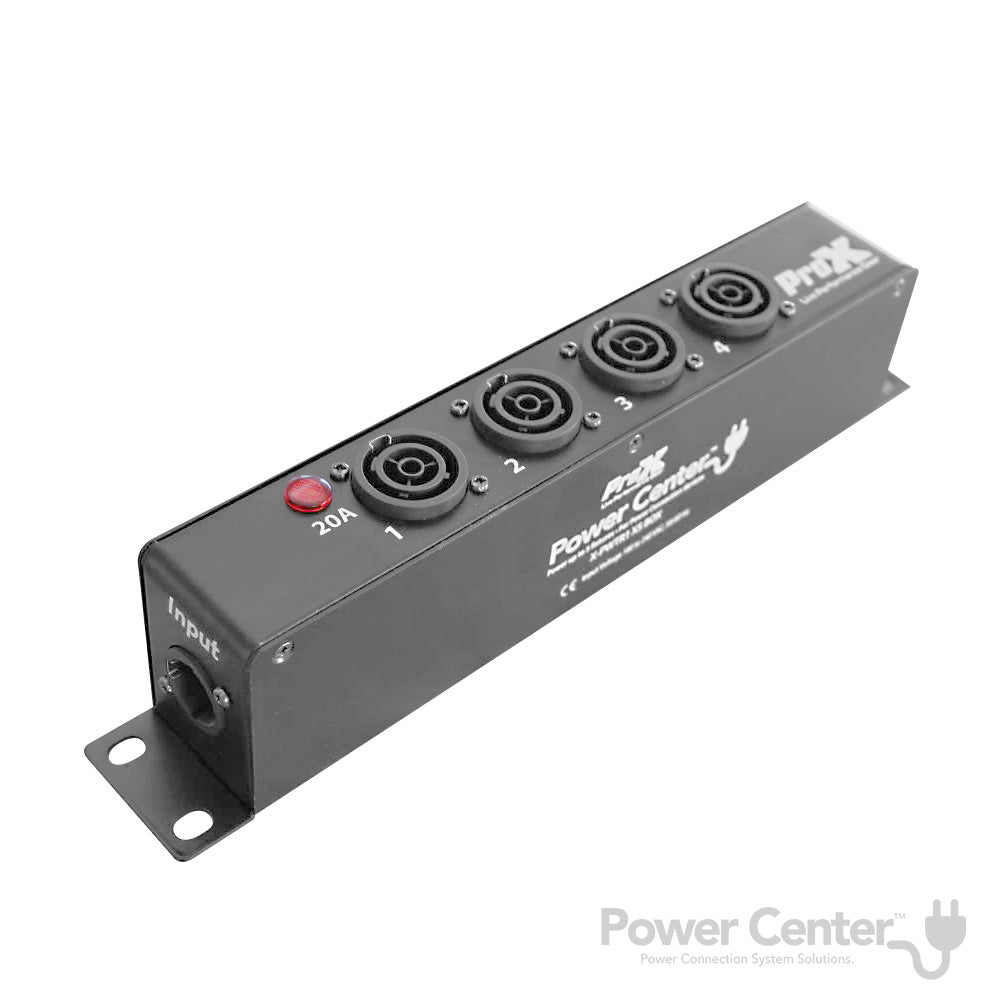 ProX X-PWTR1X5BOX Power Center 4-way True Power Splitter Box Compatibl ...